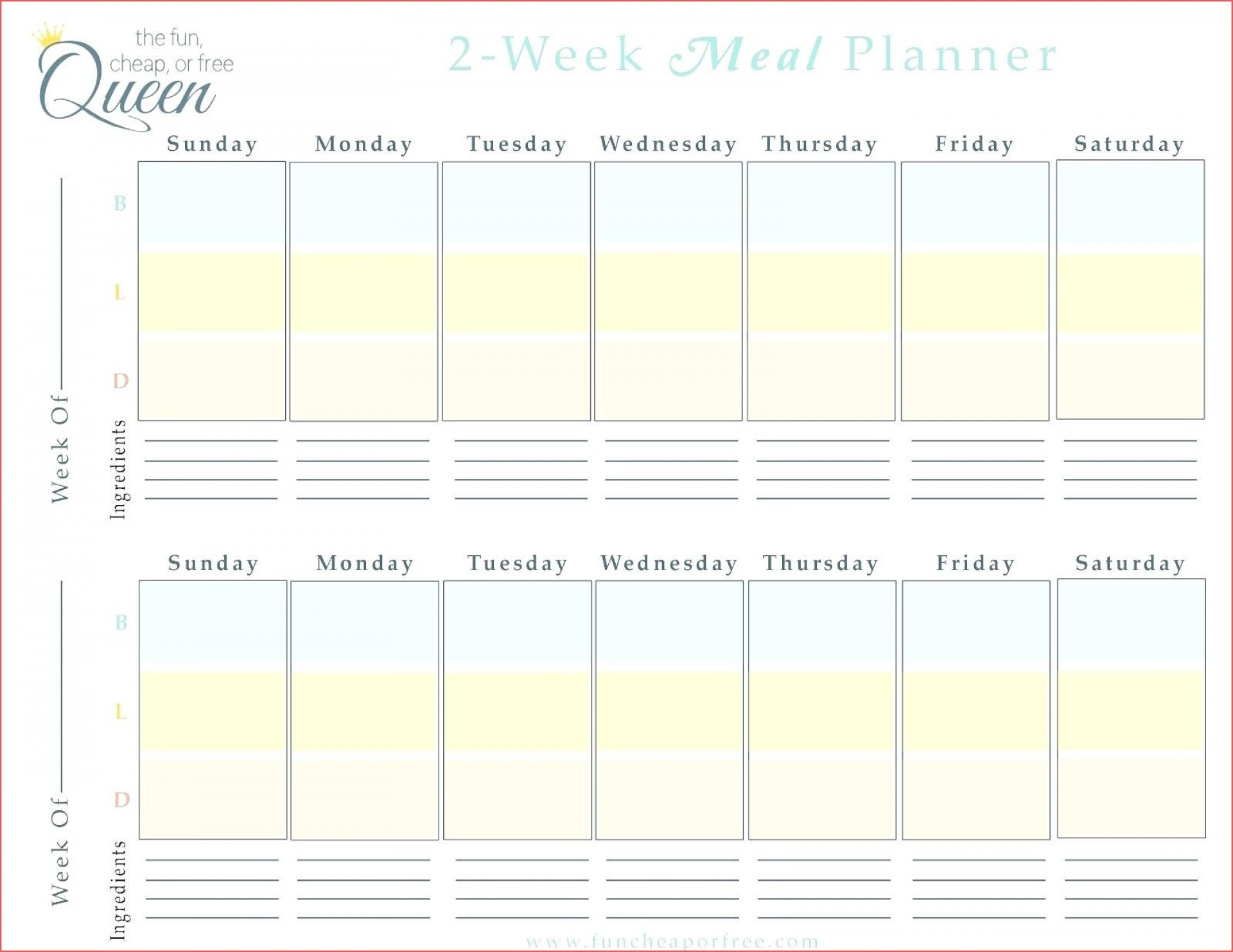 Printable Calendar Two Weeks Calendar Printables Free Templates