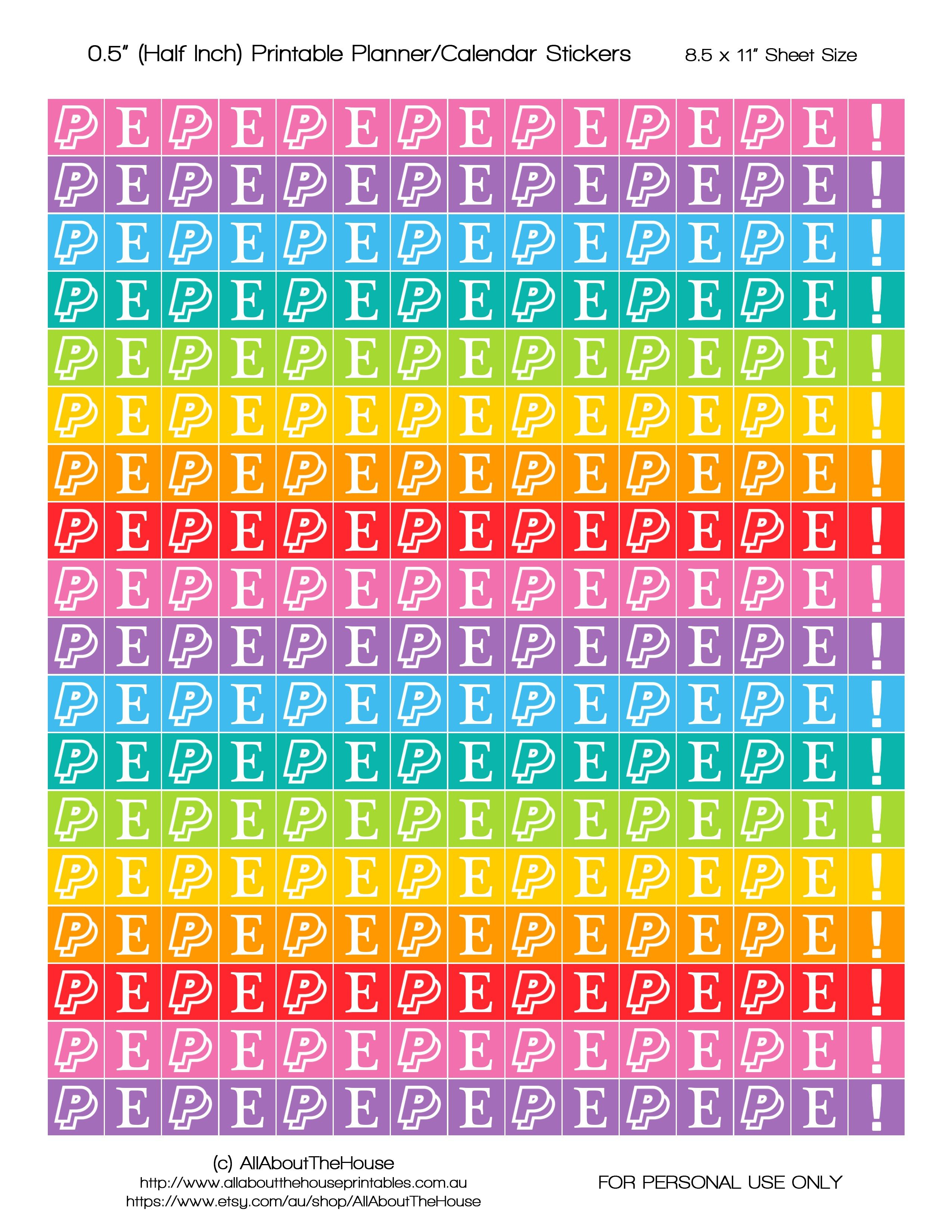Free Printable Calendar Reminder Stickers Calendar Printables Free 