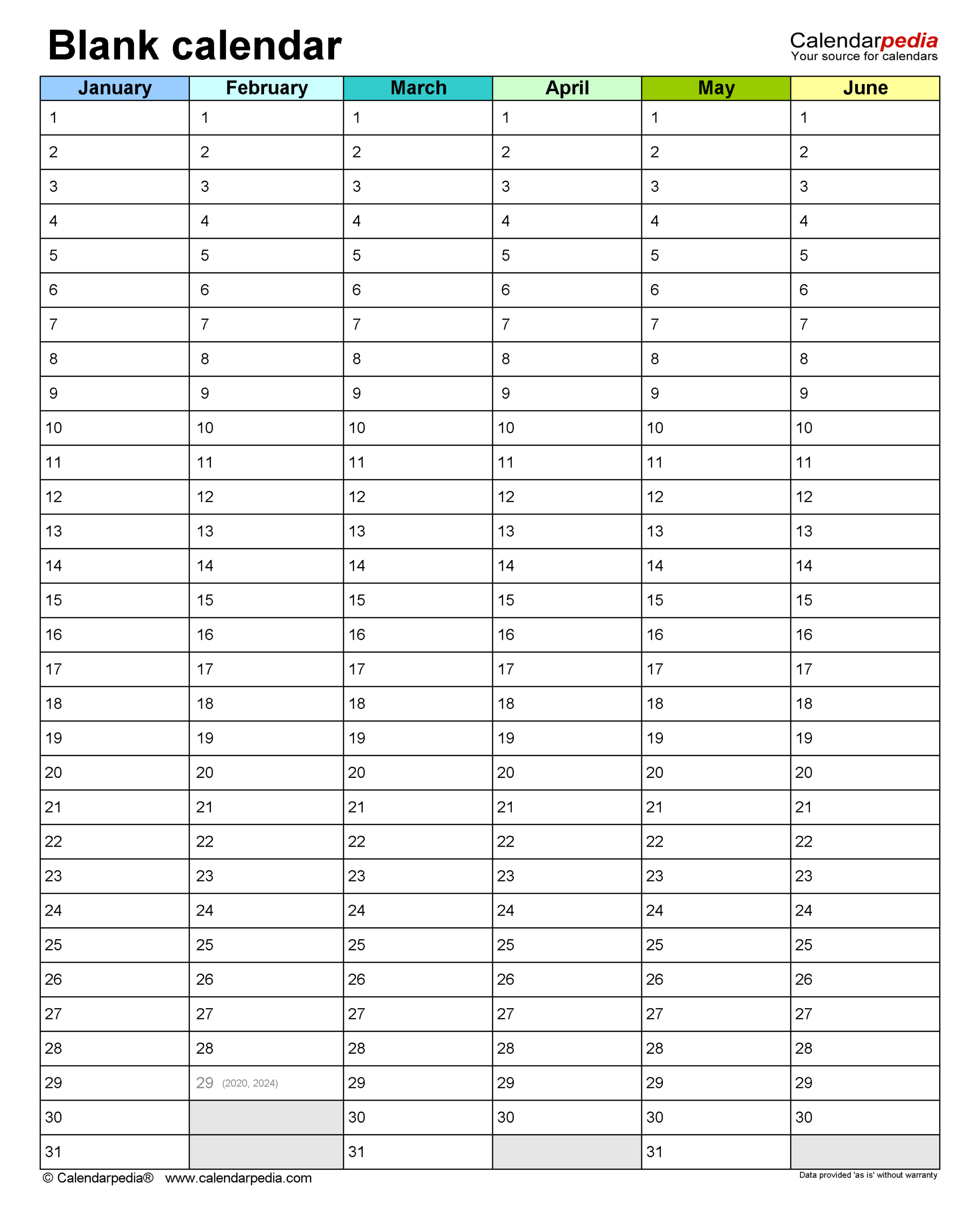 Fill In Printable Calendar